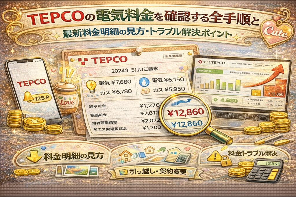 tepcoの電気料金を確認する全手順と最新料金明細の見方・トラブル解決ポイント - ライフジョイジャーナル